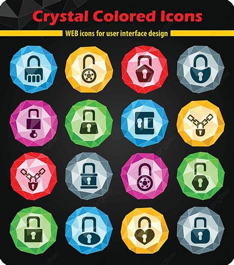 Lock Icons Set Padlock Coded Error Vector Padlock Coded Error Png