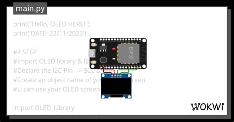 Oled Wokwi Esp32 Stm32 Arduino Simulator