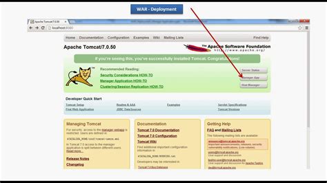 Java Ee Tomcat War File Deployment Manager Application