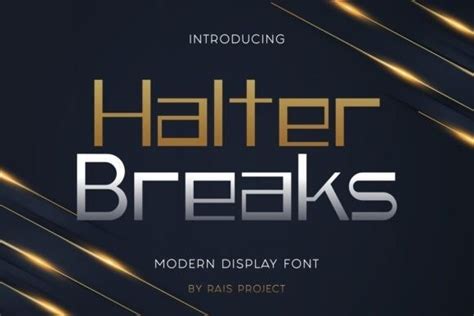 Halter Breaks Font Free Font