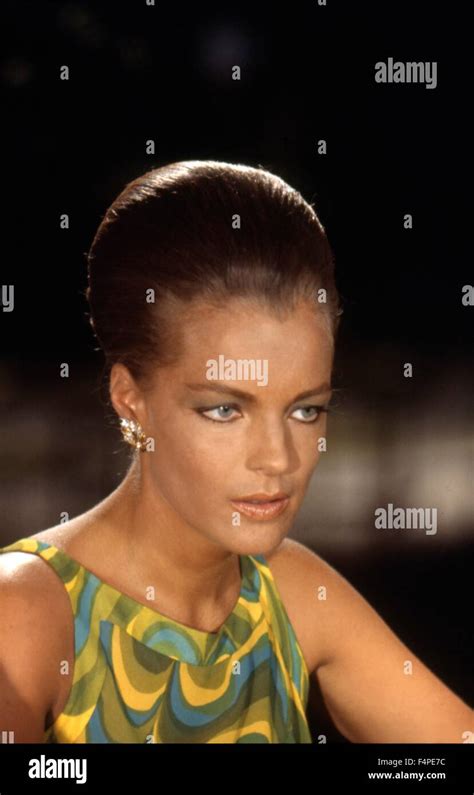 Romy Schneider La Piscine 1968 Directed By Jacques Deray Stock
