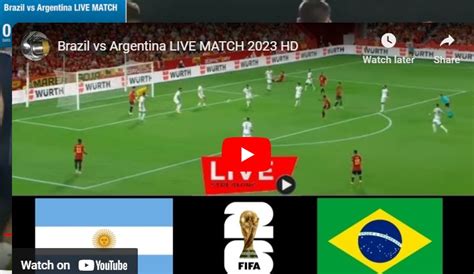 Brazil Vs Argentina Live 2026 World Cup Qualifiers Live Streaming