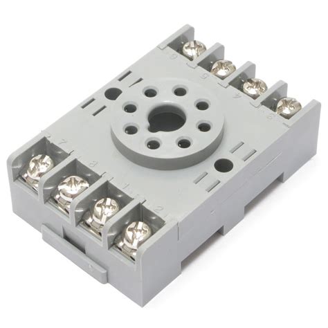 8 Pin Octal Relay Socket Din Mount
