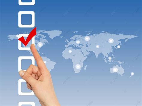 Hand Pointing To The Checkbox Selection Choosing Concept Photo