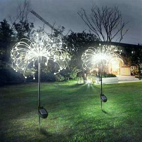 Anniversary Sale 70 Off Waterproof Solar Garden Fireworks Lamp