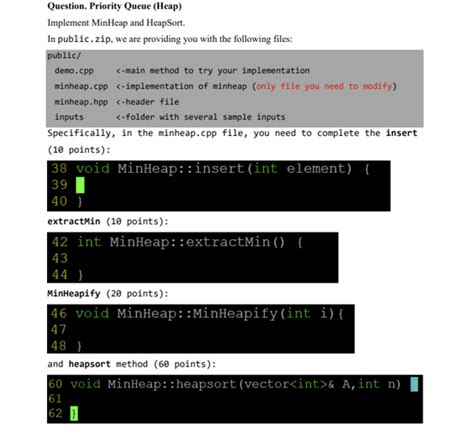 Solved Need Help With This Code C Please Minheapcpp