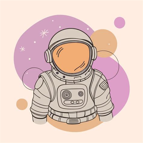 Astronaut Space Cute Cartoon Spaceman Illustration Stock Illustration Illustration Of Science