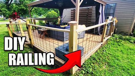 Diy Hog Panelgoat Panel Deck Railing Youtube