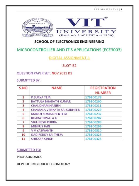 Micro Assignment 1 Pdf Pdf Embedded System Central Processing Unit