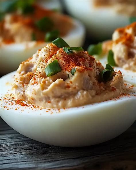 Tuna Stuffed Deviled Eggs