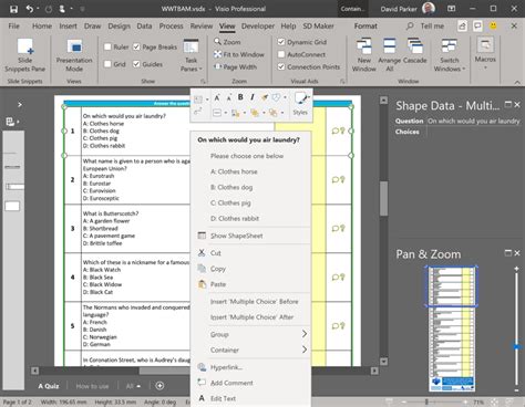 Using Some Visio Shape Data In Visio For The Web BVisual