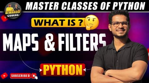 Python Essentials Master Maps And Filters For Smarter Coding 🎓 By Prasanna Sir Bewakoof