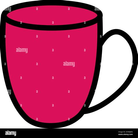 Matte Pink Cup Stock Vector Images Alamy
