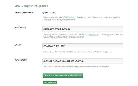 Edm Designer Integration Sendsages Api
