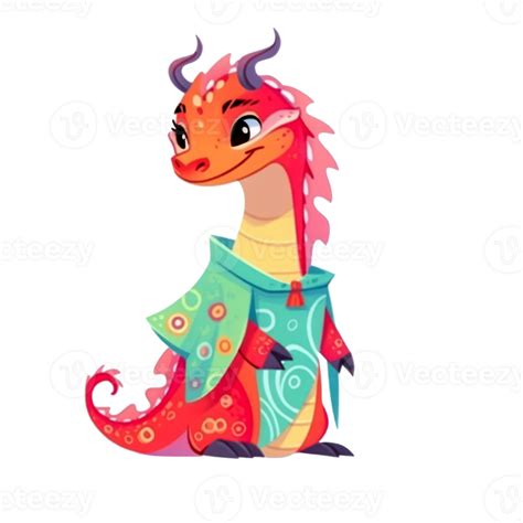 Cute Chinese Zodiac Dragon Ai Generative 33494577 Png