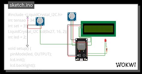Voltimetro Wokwi ESP32 STM32 Arduino Simulator
