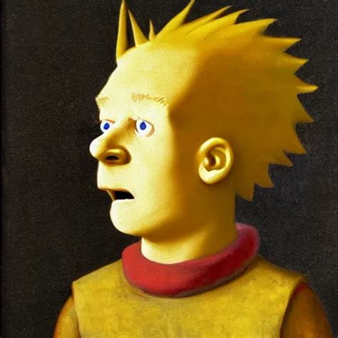 Bart Simpson Painted By Leonardo Da Vinci Stable Diffusion OpenArt