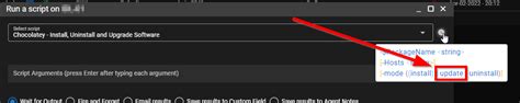 Help Info For Chocolatey Install Script Gives Incorrect Parameter Name