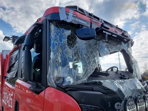 Rozbity wóz strażacki z Gorzowa trafił na licytację