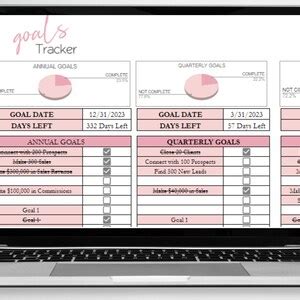 Goal Tracker Excel Goal Planner Goal Setting Goal Tracker Goals Template Goals Tracker