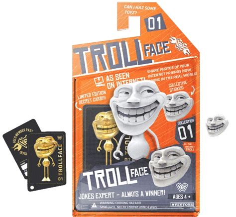 Troll Face Internet Meme Figurine At Mighty Ape Nz