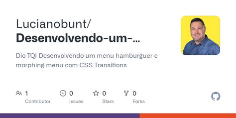 Github Lucianobunt Desenvolvendo Um Menu Hamburguer E Morphing Menu