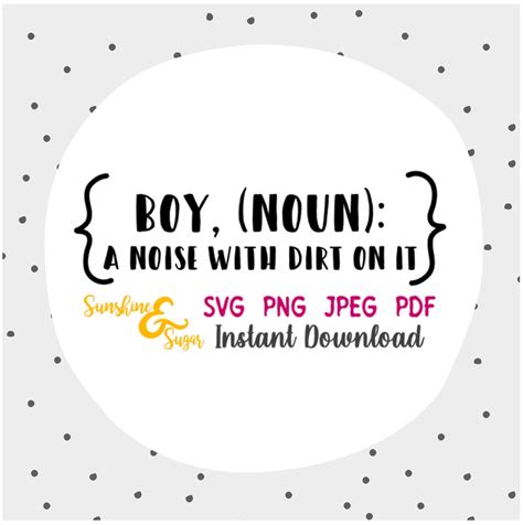 Boy Noun Digital Download Etsy
