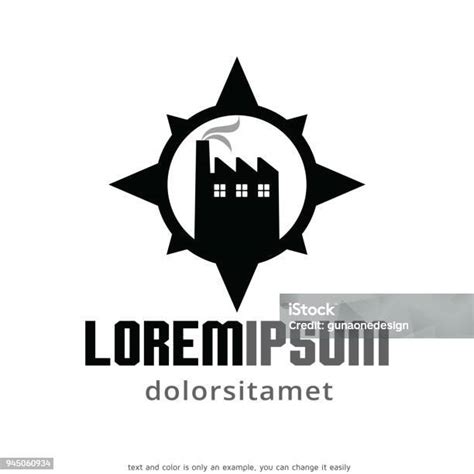 공장 템플릿 디자인 벡터 상징 디자인 개념 크리에이 티브 기호 아이콘 Lorem Ipsum에 대한 스톡 벡터 아트 및 기타