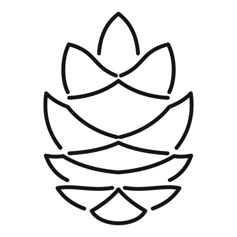 Garden Pine Corn Icon Outline Style 14543283 Vector Art At Vecteezy