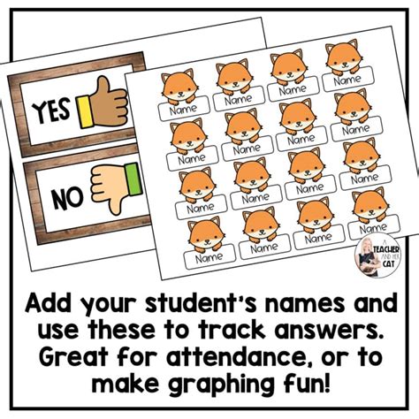 Question Of The Day Graphing And Survey Questions By A Teacher And Her Cat