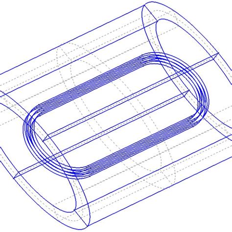 Geometry Of The 3d Racetrack Coil Model Consisting Of Nine Windings Download Scientific