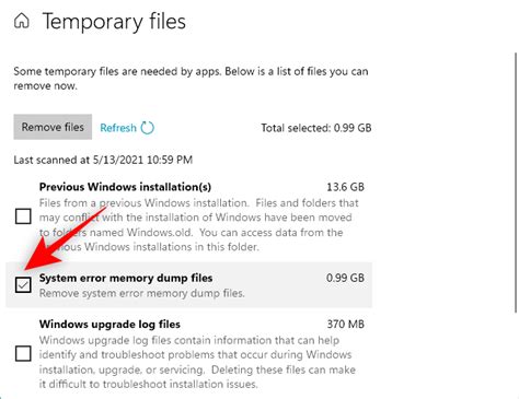 How To Remove System Error Memory Dump Files On Windows