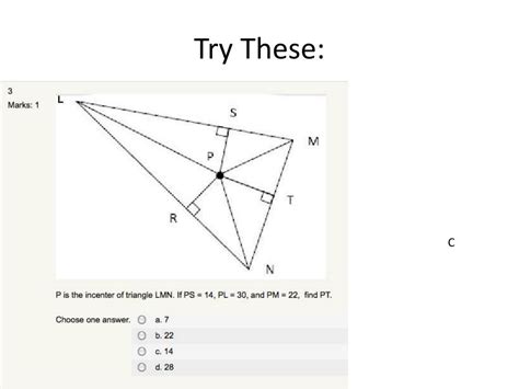 ppt triangles points of concurrency powerpoint presentation free
