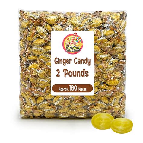 Ginger Candy 2 Pound Bag Hard Ginger Candy For Nausea Relief And Digestion Aid
