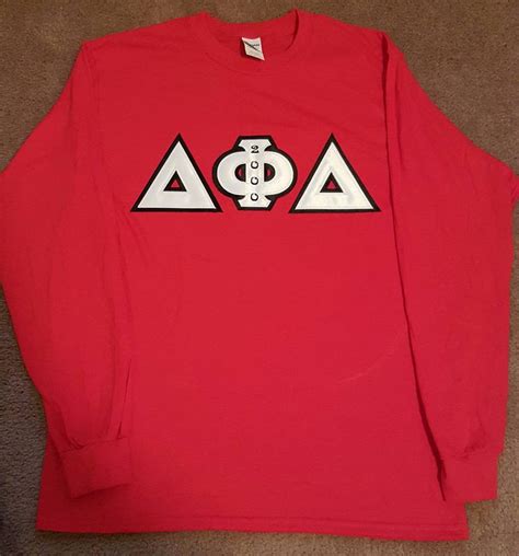 Delta Phi Delta Red Long Sleeve Shirt Young Ryder