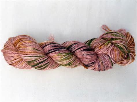 Coral Hand Dyed Yarn Variegated Yarn Speckled Yarn Superwash