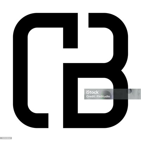 전문적인 혁신적인 이니셜 Cb 로고 및 Bc 로고 편지 Cb 또는 Bc 미니멀하고 우아한 모노그램 프리미엄 비즈니스 예술적