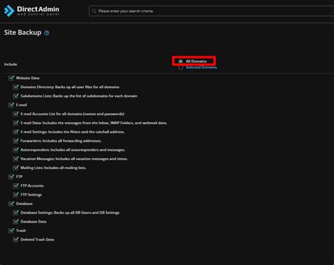 วิธีการ Backup ข้อมูลด้วยตนเอง ผ่าน Directadmin Bangmod Knowledge Base