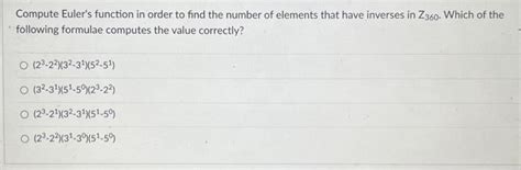 solved compute euler s function in order to find the number