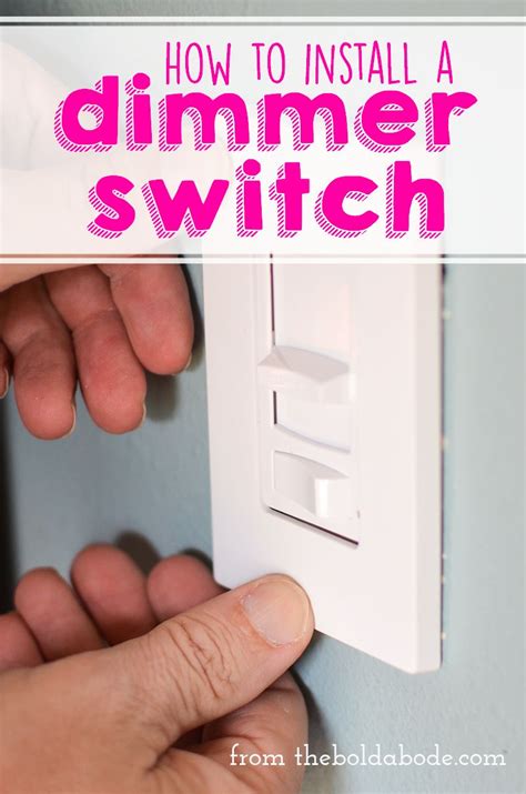 How To Install A Dimmer Switch Dimmer Switch Home Improvement Projects Diy Home Repair