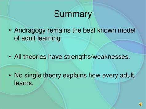 Ppt Malcolm Knowles Adult Learning Theory Powerpoint Presentation