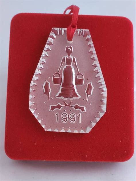 Vintage Waterford Crystal Maids A Milking Christmas Ornament Etsy