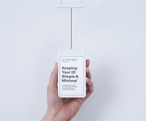 Id Frame Keeping Your Id Simple And Minimal On Behance Simple Employees Card Frame
