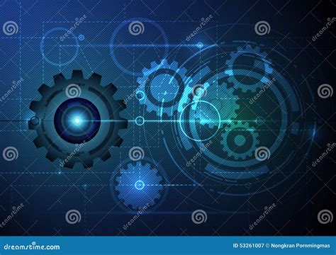Vector Illustration Abstract Futuristic Circuit Board Stock Vector Illustration Of