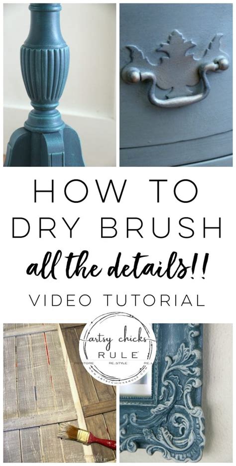 How To Dry Brush Plus 12 Projects Artsy Chicks Rule®