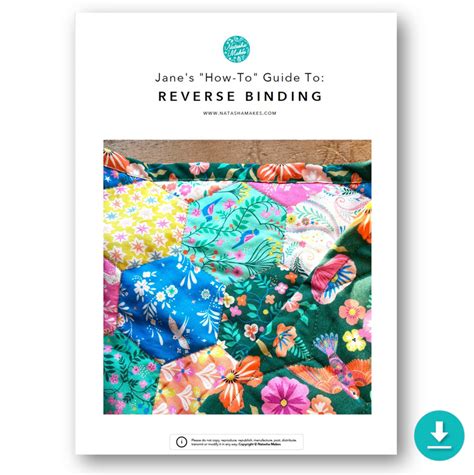 Instructions Janes Guide To Reverse Binding Digital Download Natasha Makes
