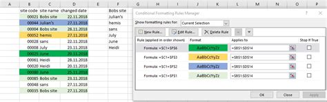 Excel Alternate Row Colour By Data In Fields In A Spreadsheet Stack Overflow