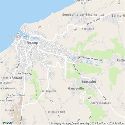 Plan Fécamp Carte De Fécamp 76400 Et Infos Pratiques