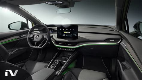 Interior of the ŠKODA ENYAQ COUPÉ RS iV Škoda Storyboard