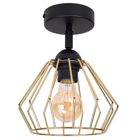 Lampa sufitowa Kali Gold salon kuchnia z regulacją 1 klosz 1501 Z